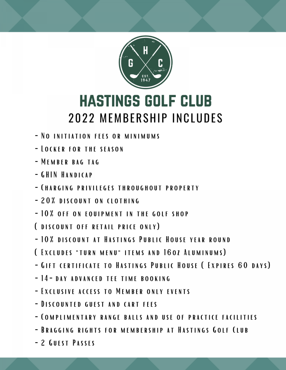 Membership - Hastings Golf Club