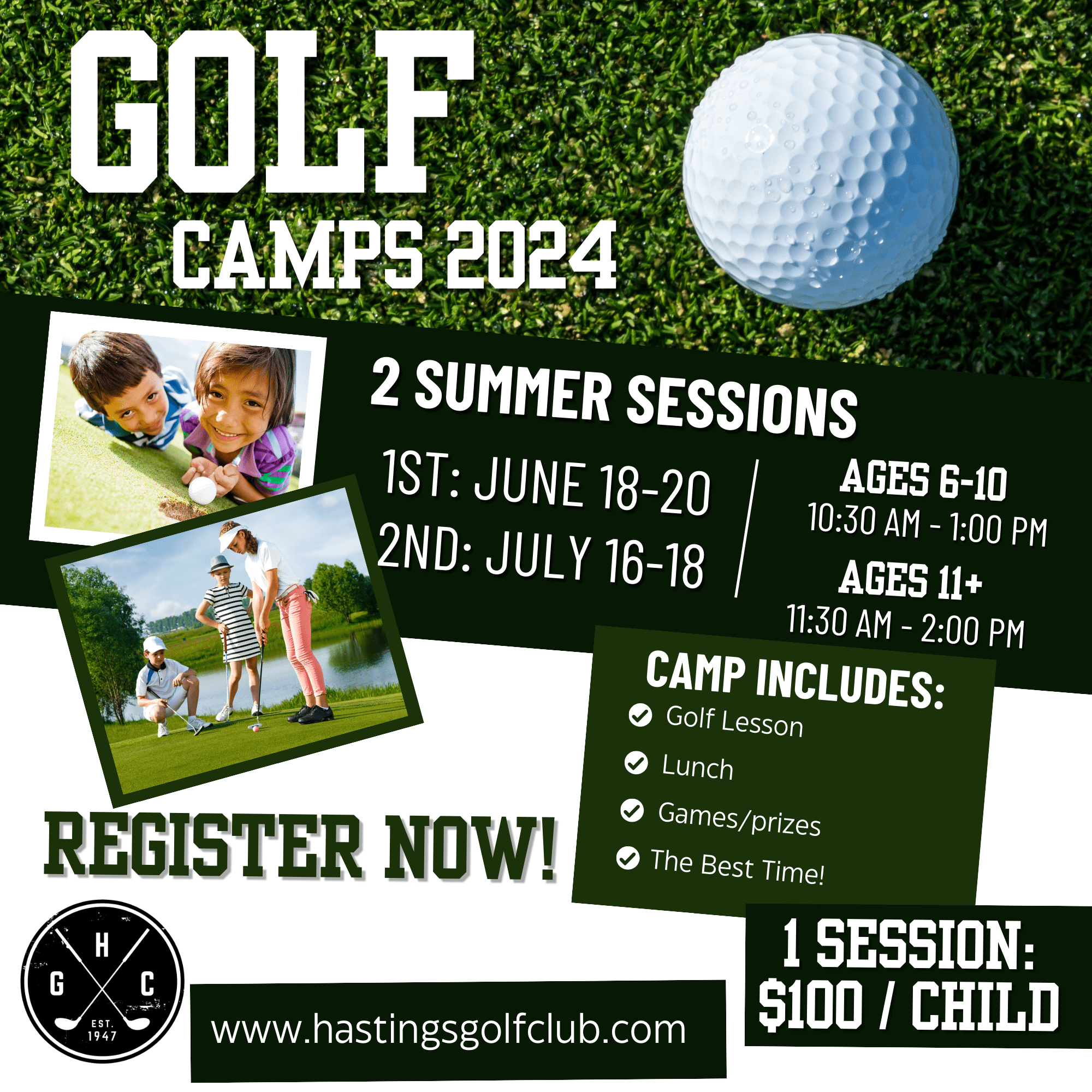 Junior Camps - Hastings Golf Club